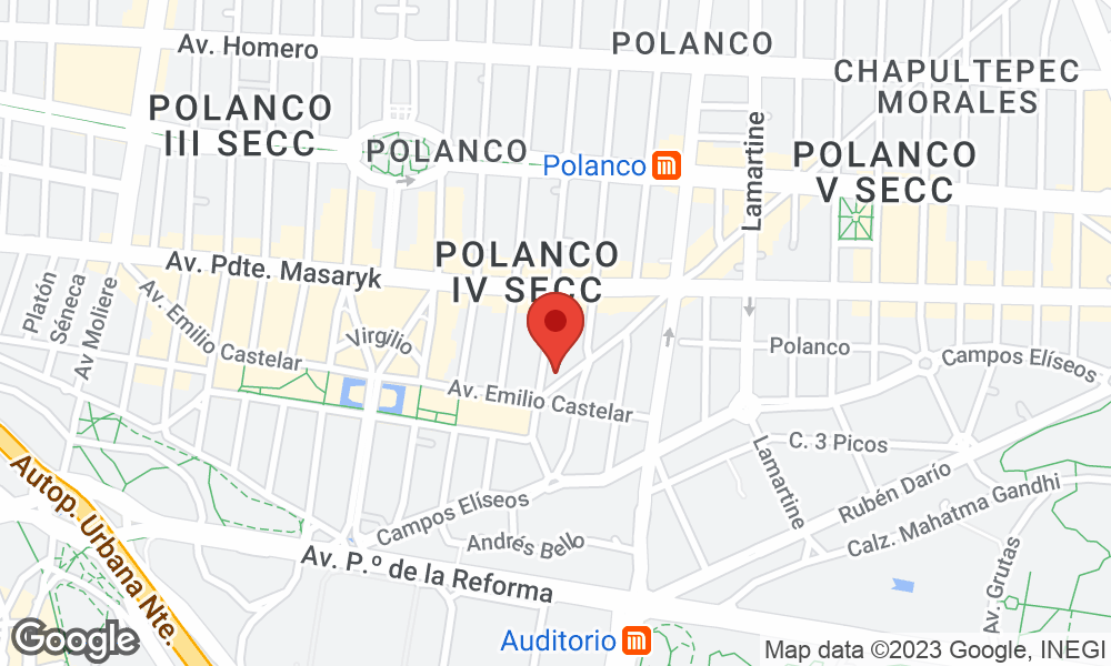 Polanco Mexico City Map Polanco Ghandi In Ciudad De México